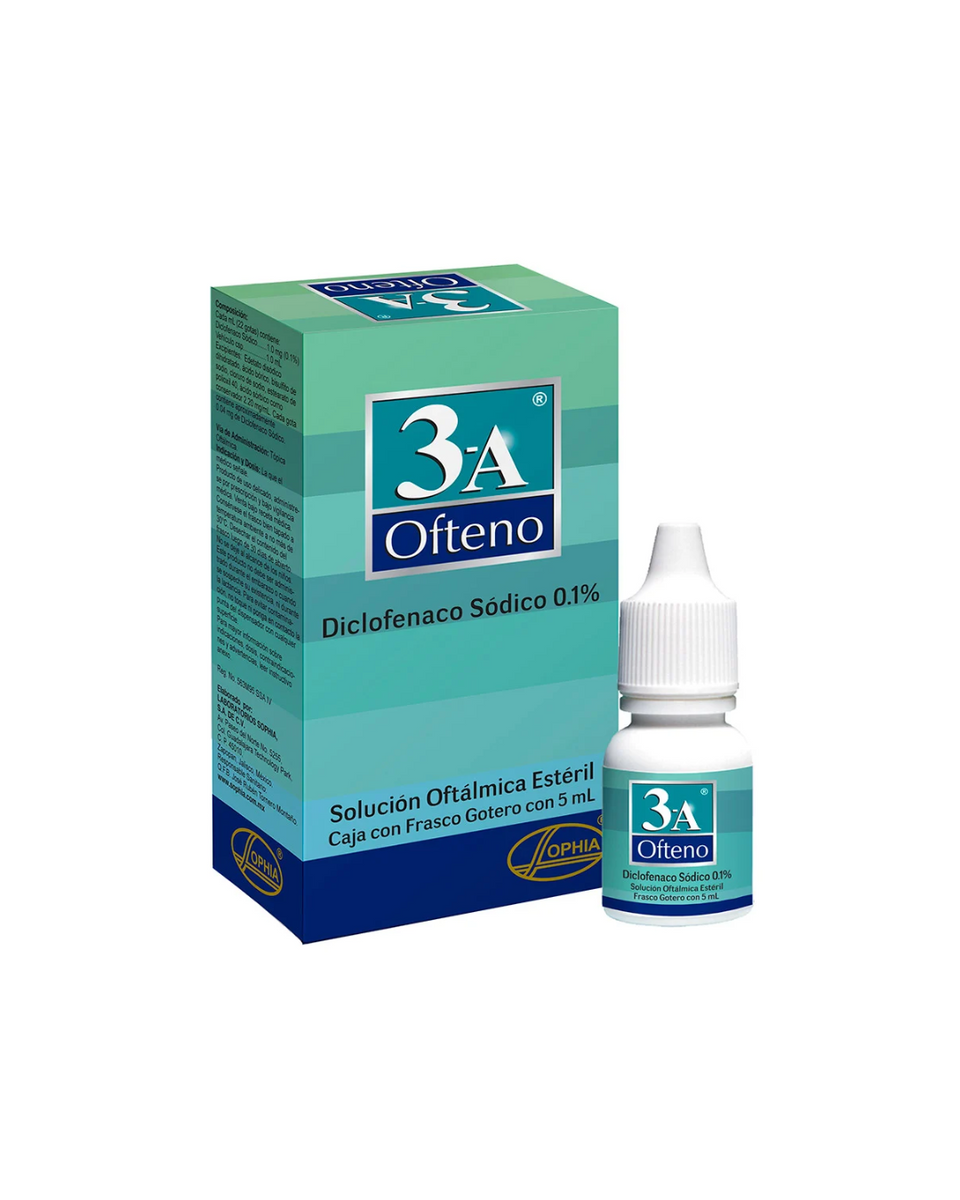 3A Ofteno Solución Oftalmica Frasco X 5mL – Hiperdrogueria Ramirez