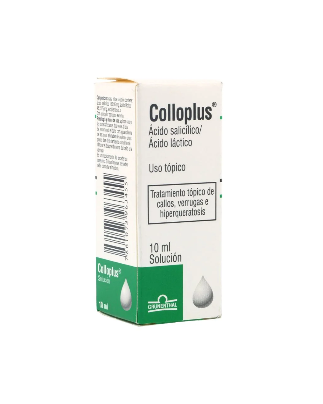 Colloplus Ácido Salicílico/ Ácido Láctico Solución Tópica Frasco X 10 ...