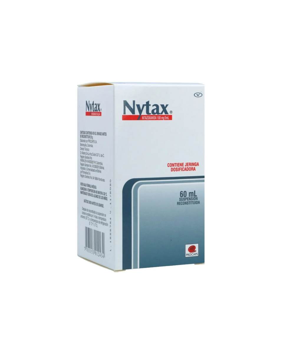Nytax Suspensión Oral 100Mg/5mL Frasco X 60mL – Hiperdrogueria Ramirez
